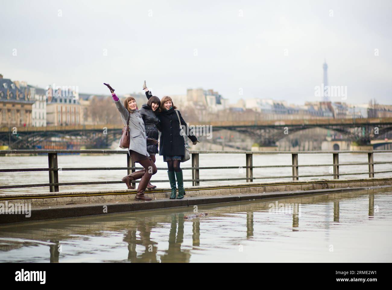Group positive smiling tourists hi-res stock photography and images - Alamy
