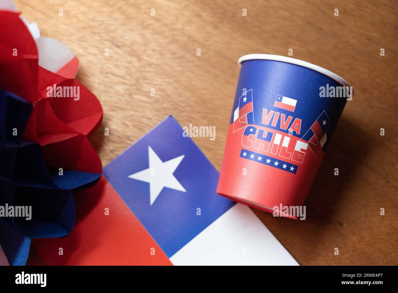 national holidays of chile decoration of glass with the phrase viva ...