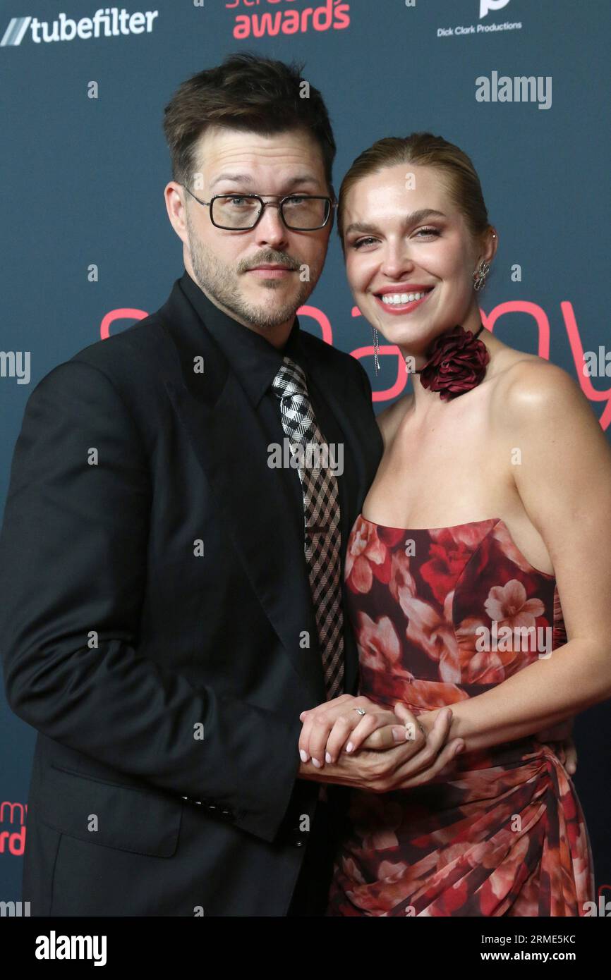 LOS ANGELES - AUG 27: Dave Wiskus, Yulia Skye at the 2023 Streamy ...