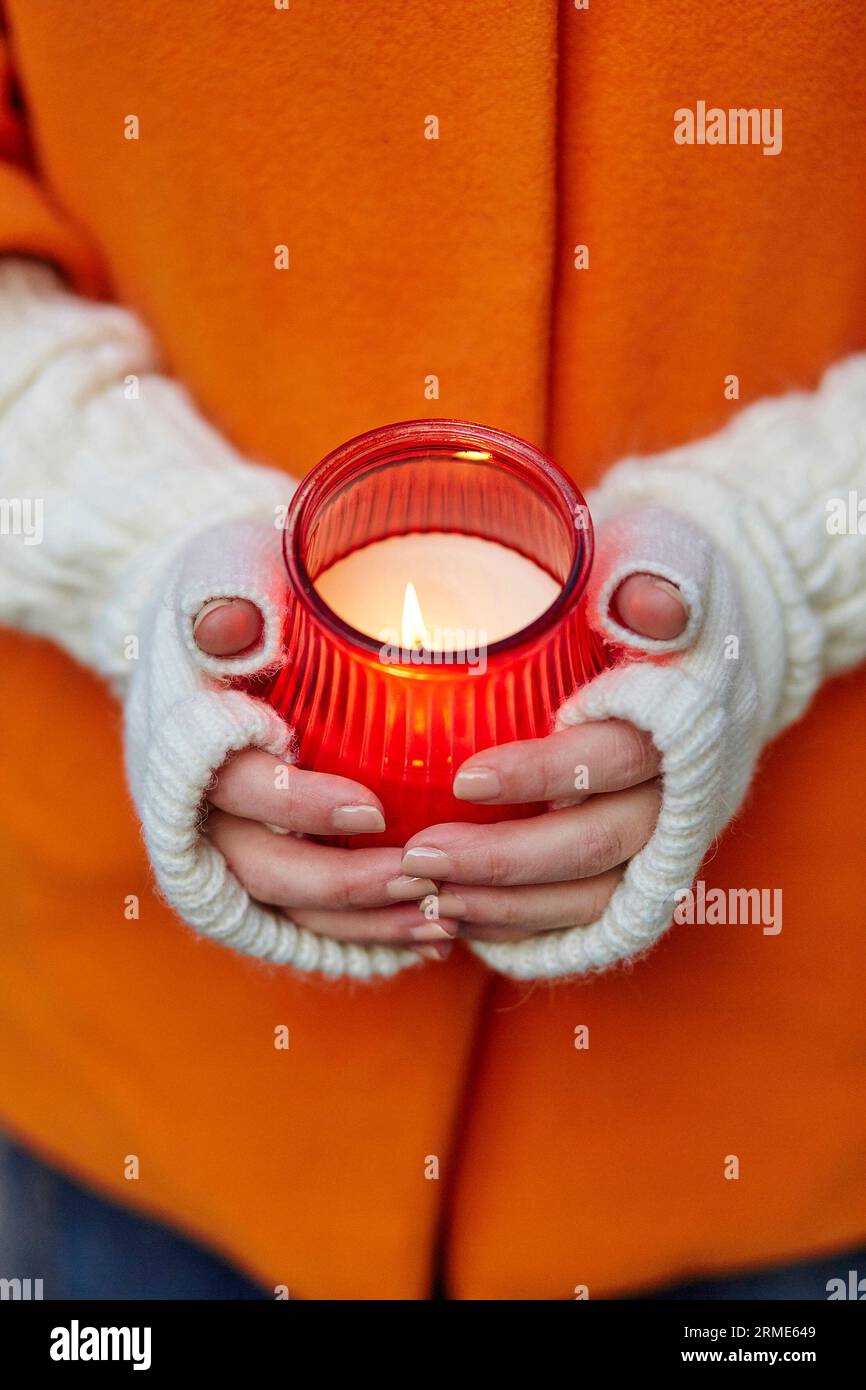 Woman burning fingers hi-res stock photography and images - Alamy
