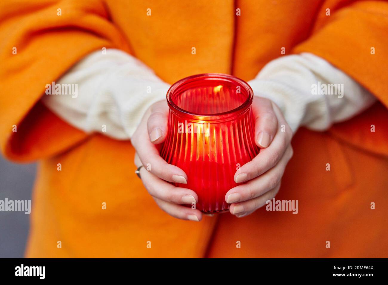 Woman burning fingers hi-res stock photography and images - Alamy