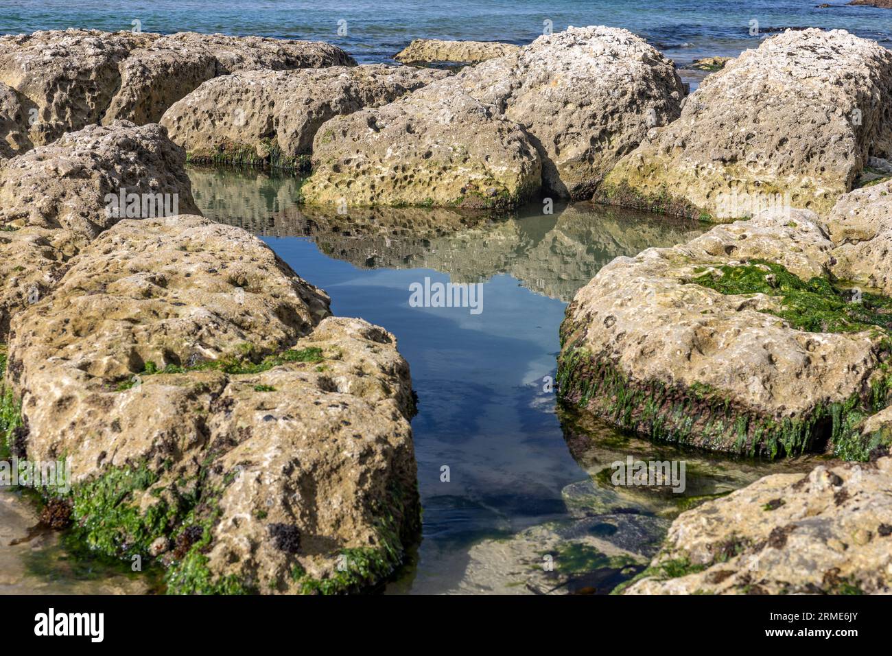 Rock Pool, White Rocks cliff path, Portstewart Strand, (beach ...
