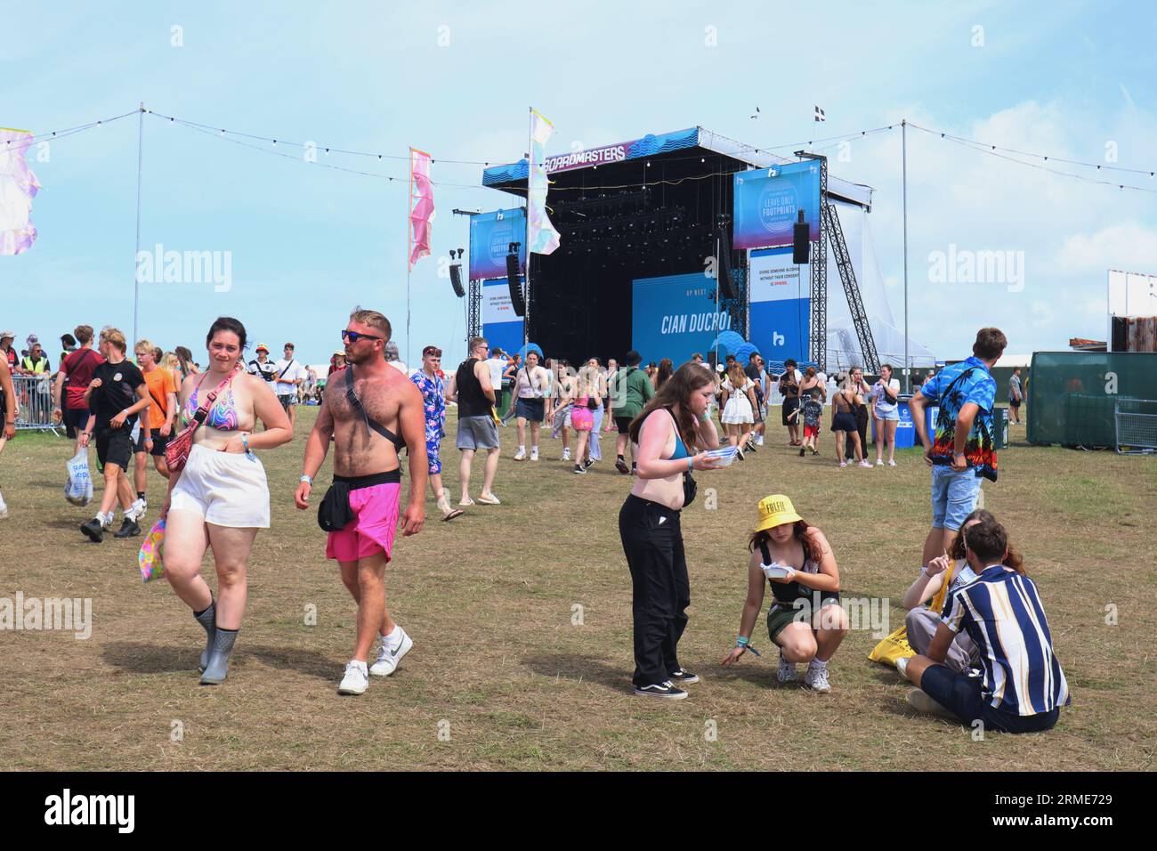 Boardmasters Music Festival Newquay Cornwall 2023 Stock Photo - Alamy