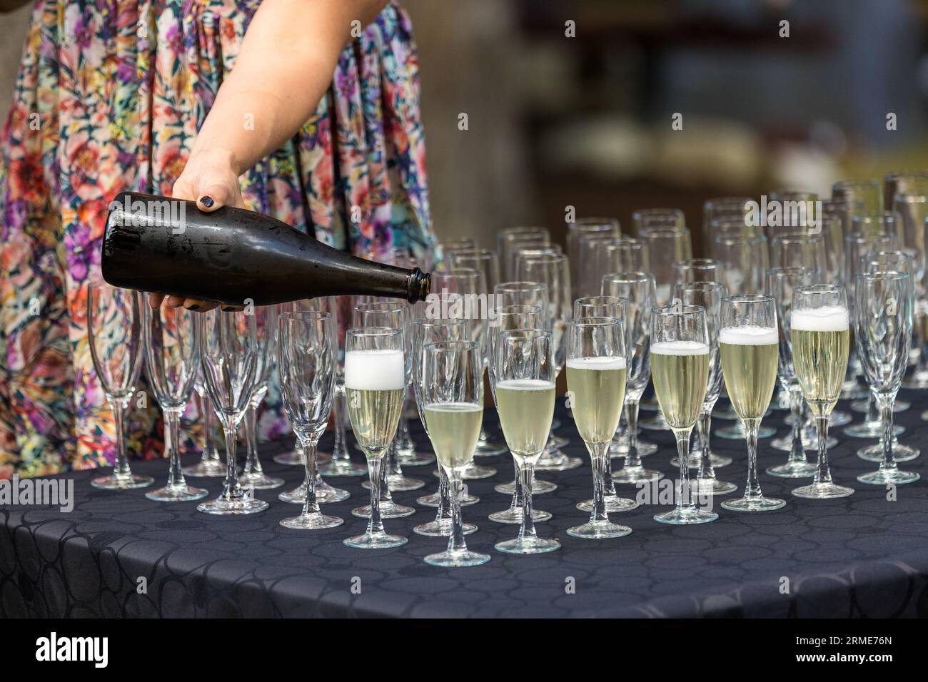 Champagne table presentation hi-res stock photography and images - Alamy