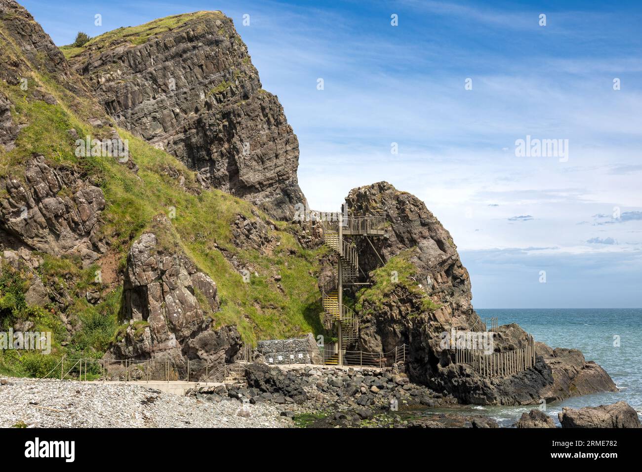Entance, The Gobbins Cliff Path, Islandmagee, County Antrim, Northern ...