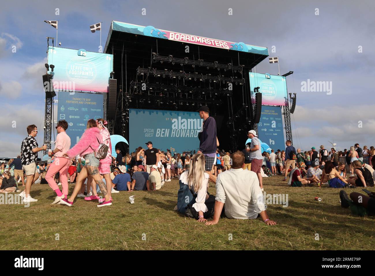 Boardmasters Music Festival Newquay Cornwall 2023 Stock Photo - Alamy