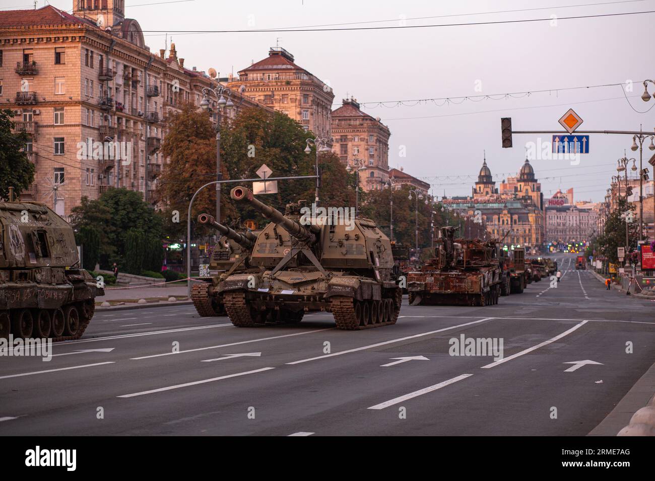 Ukraine tank flag hi-res stock photography and images - Alamy