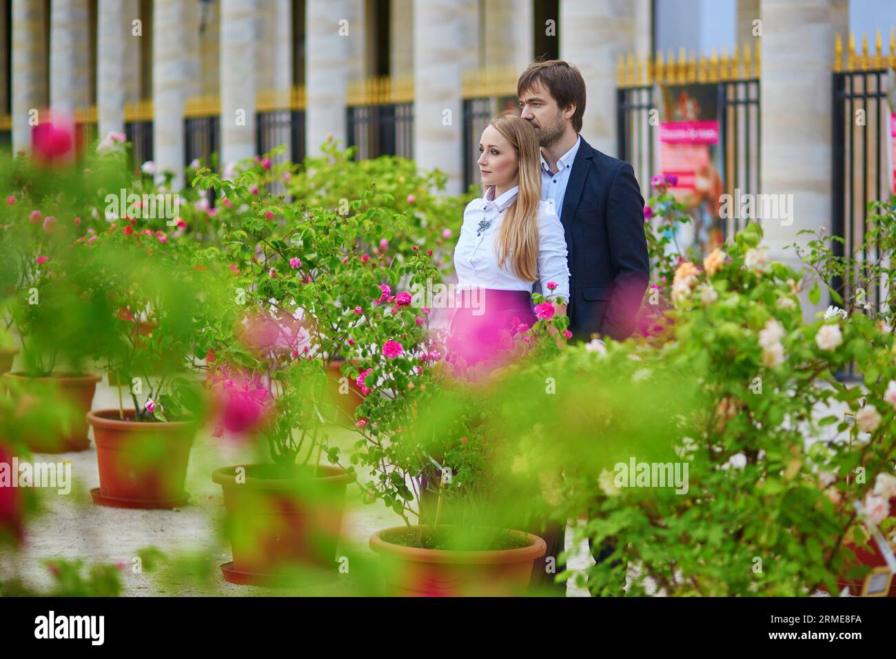Beautiful european couple rose in hi-res stock photography and images ...