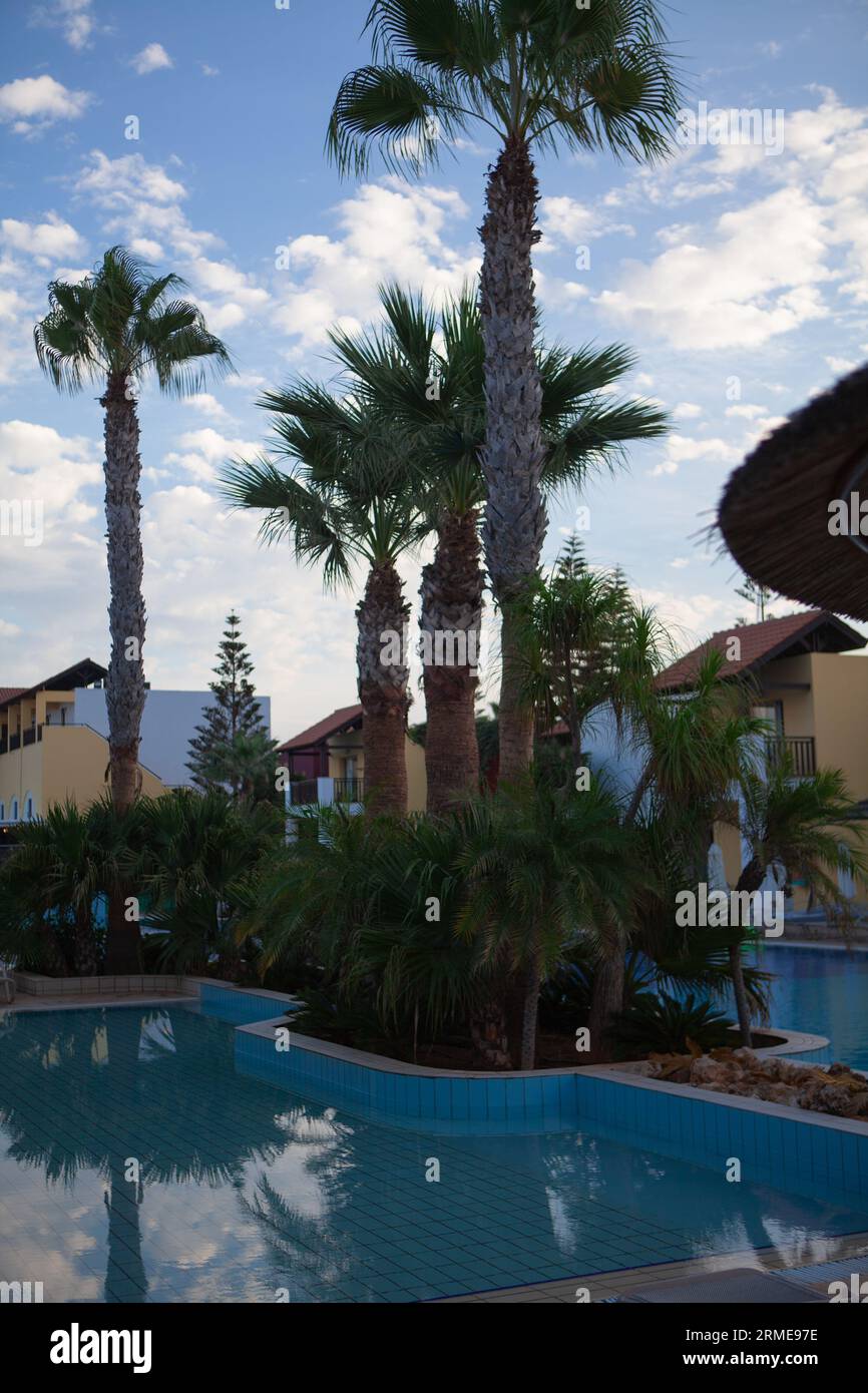 swimming pool in a resort on Cyprus Stock Photo - Alamy