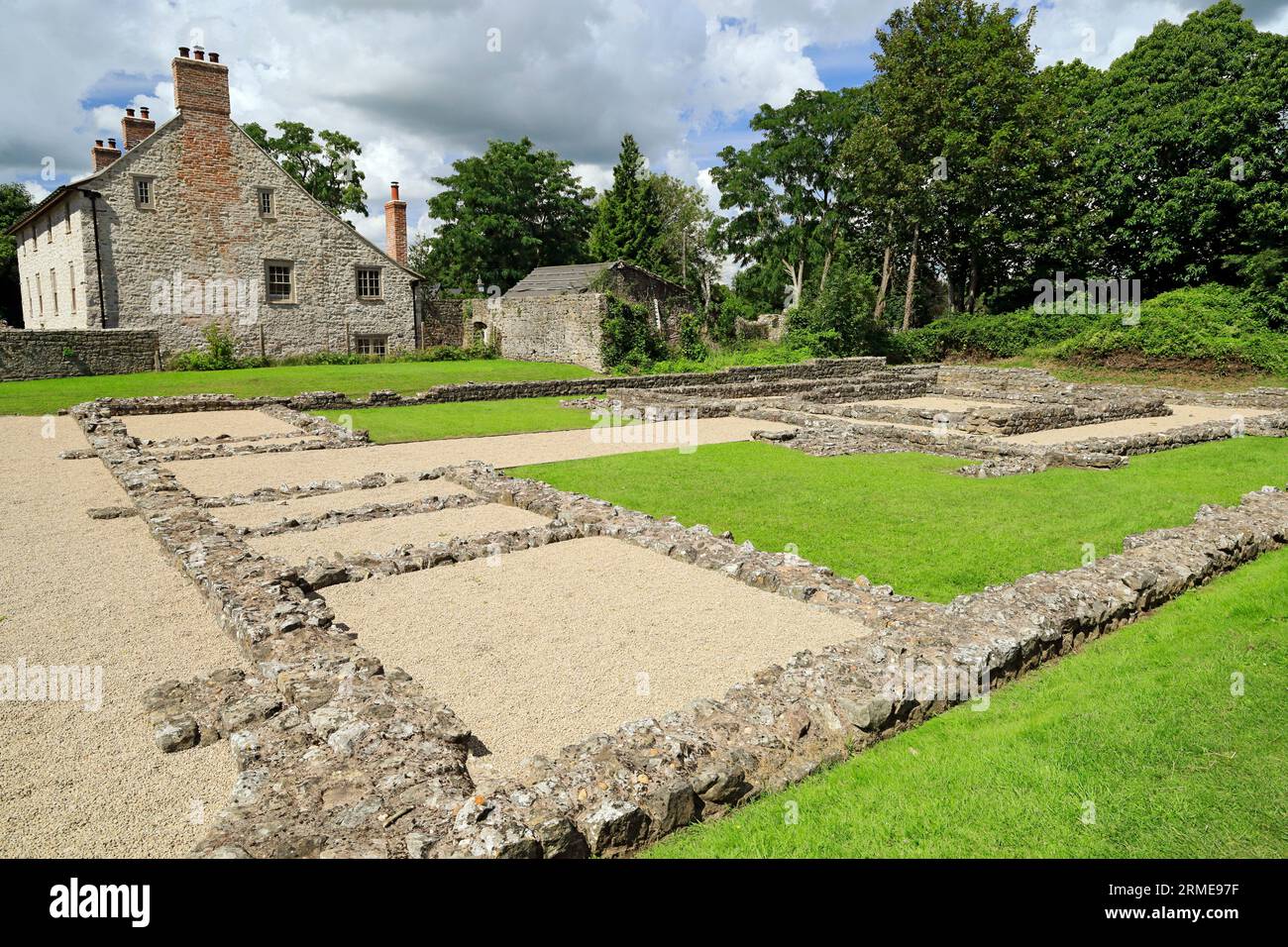 Remains of 4th century Romano Celtic Temple, Caerwnet, Monmouthshire ...