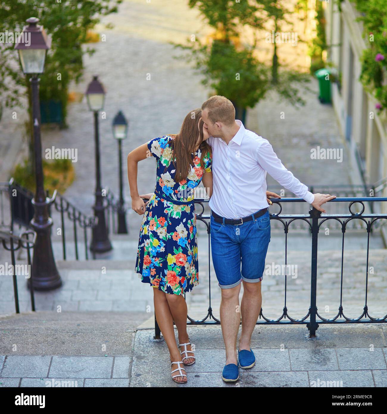 Romantic couple kissing on hi-res stock photography and images - Alamy