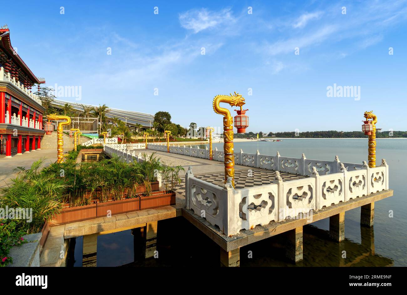 Traditional Chinese style building, Danzhou, Hainan, China Stock Photo ...