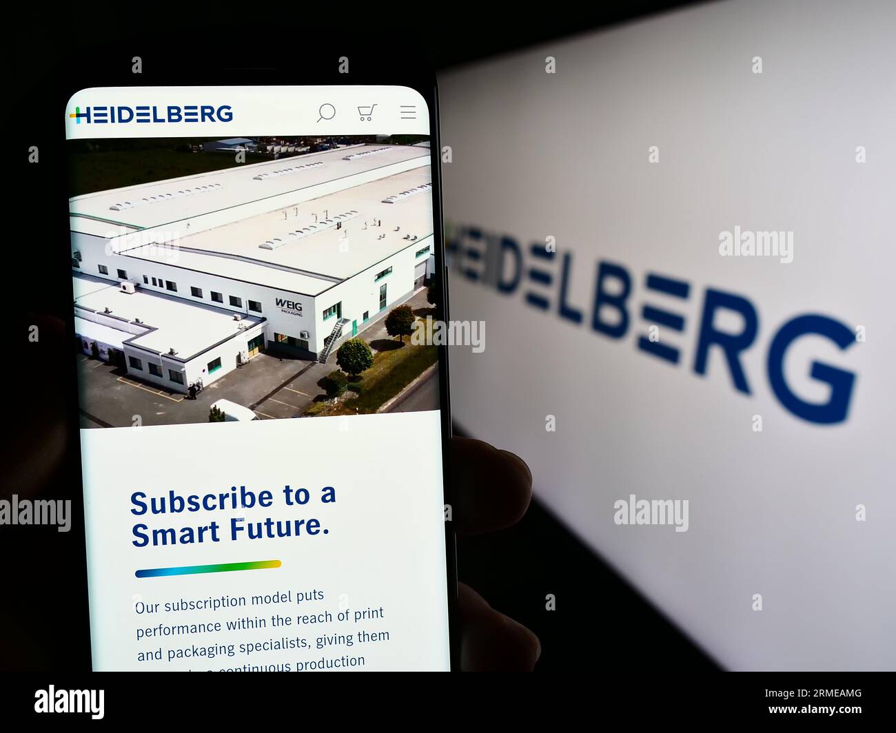 Heidelberg printing press logo hi-res stock photography and images - Alamy