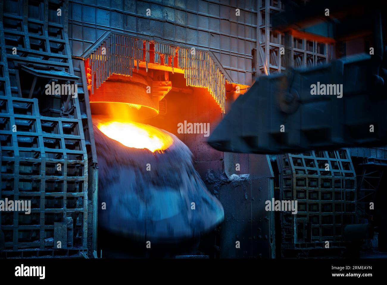Large steel mill production workshop Stock Photo - Alamy