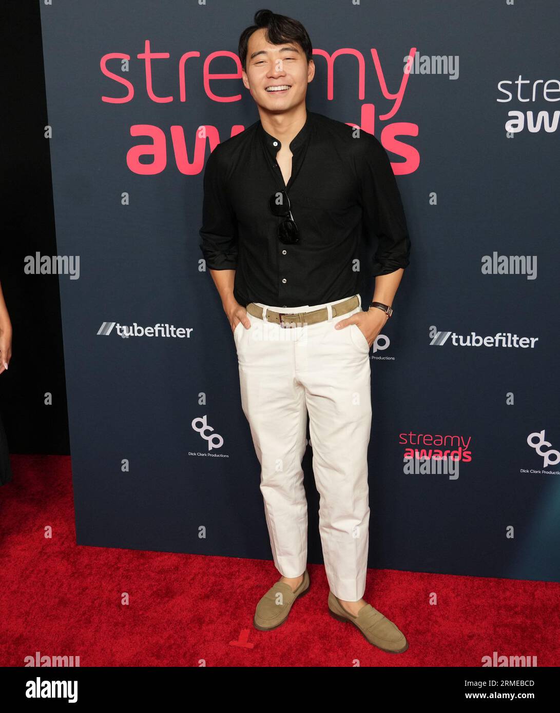 Los Angeles, USA. 27th Aug, 2023. Nigel Ng arrives at the 2023 Streamy ...