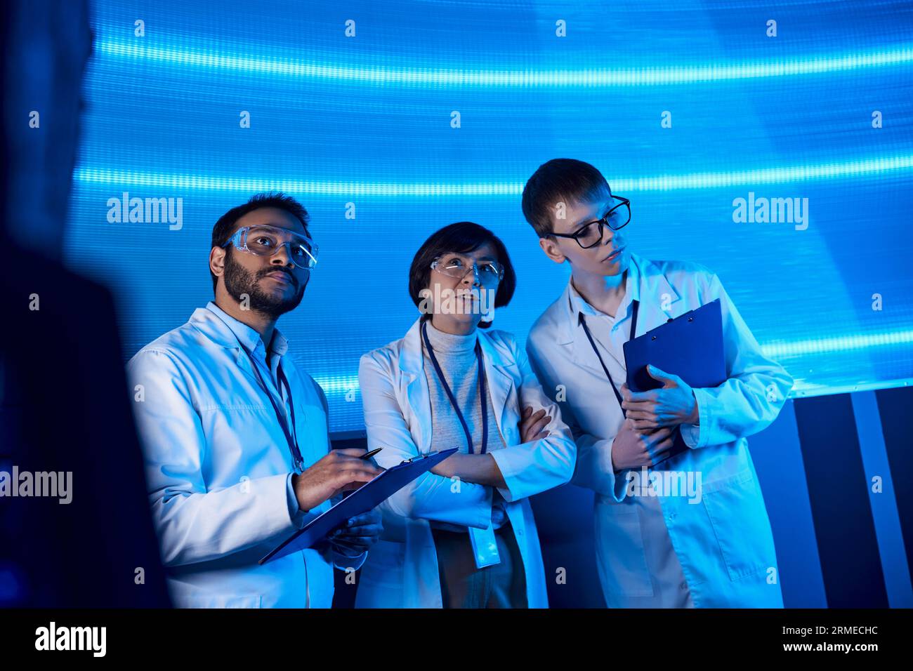 Neon lit science center hi-res stock photography and images - Alamy