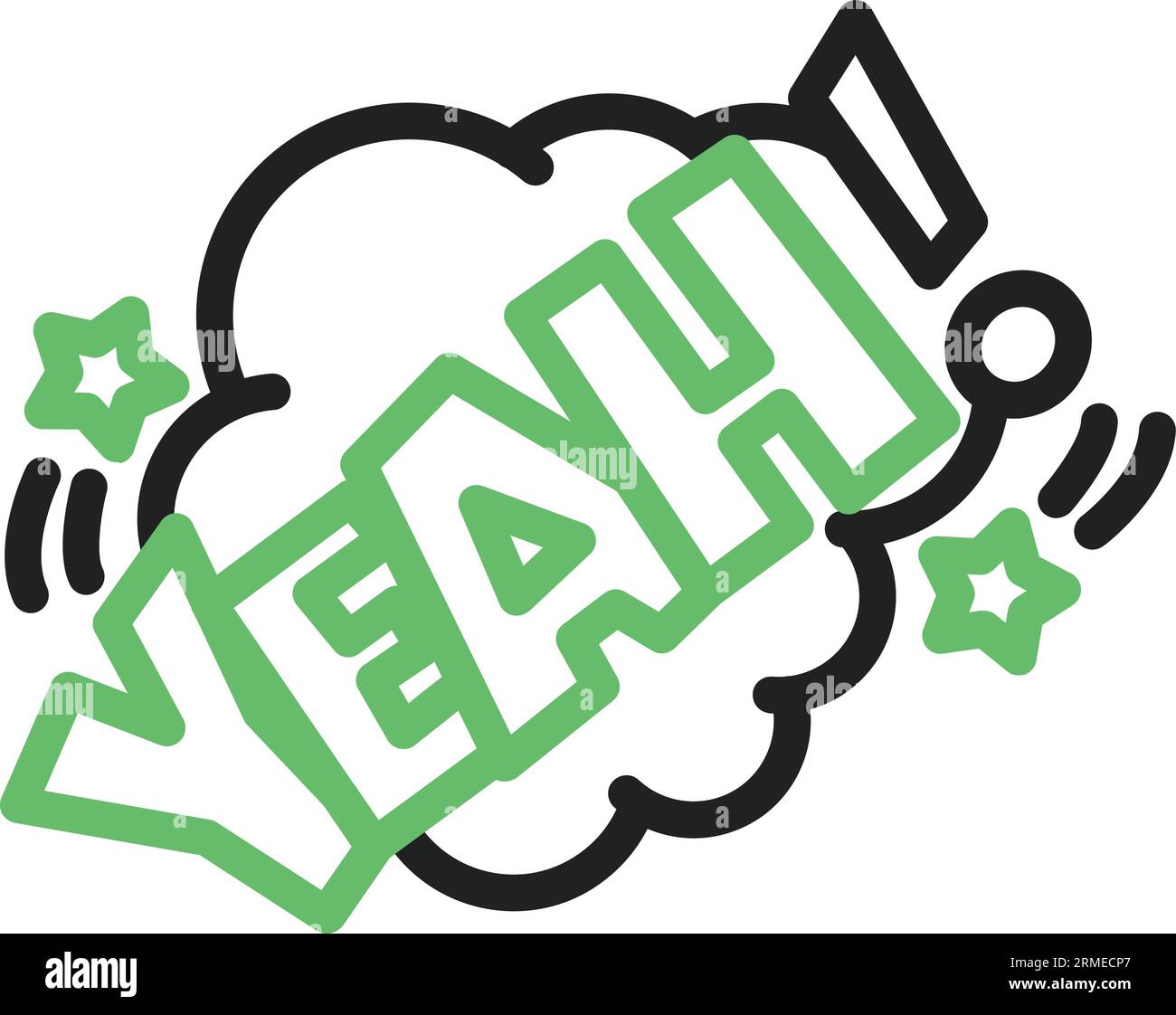 Yeah Bubble Icon Image Stock Vector Image & Art - Alamy