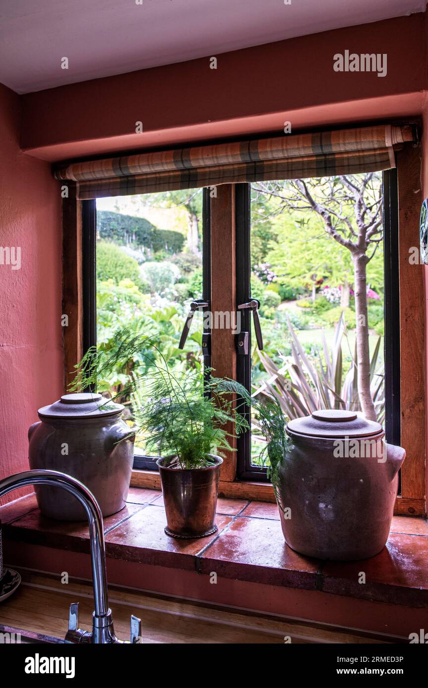 Jars on windowsill hi-res stock photography and images - Alamy
