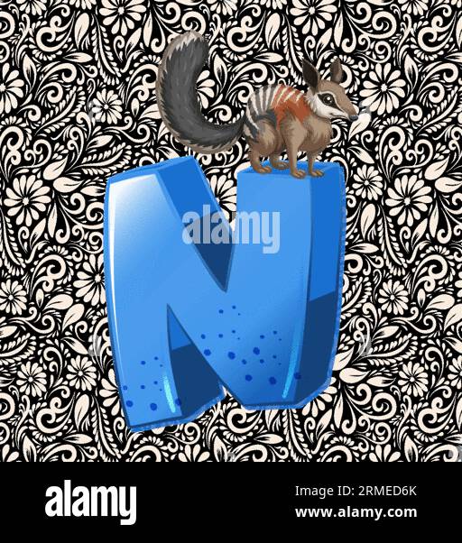 Alphabet Small Letter N , Alphabet Letter Design, Alphabet Letter illustration, Latter Art ...