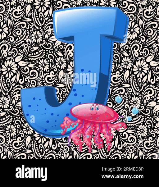 Alphabet Small Letter J , Alphabet Letter Design, Alphabet Letter illustration, Latter Art ...