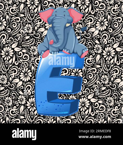 Alphabet Small Letter E , Alphabet Letter Design, Alphabet Letter ...