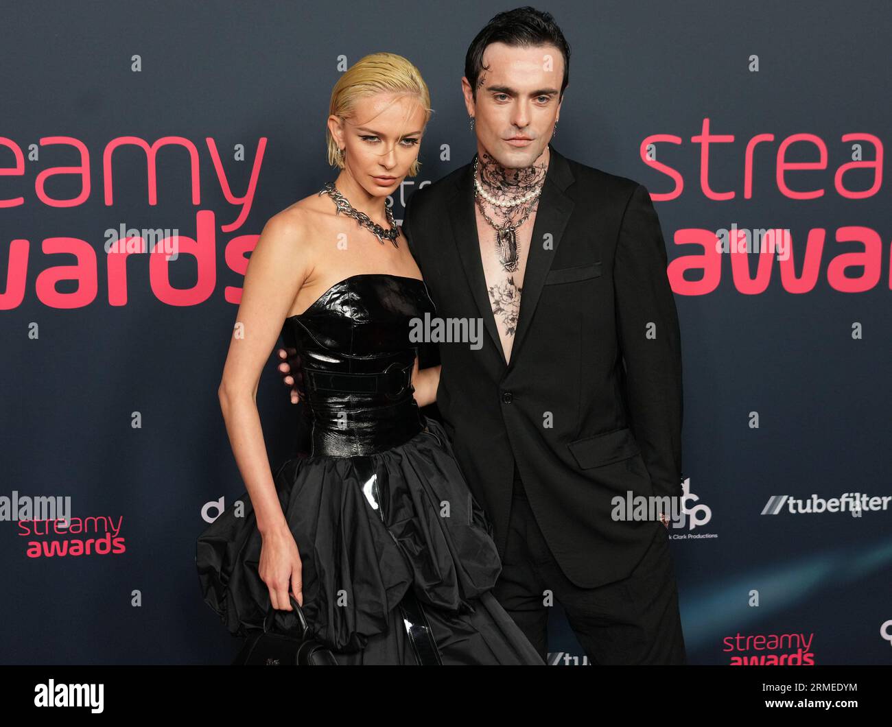 Los Angeles, USA. 27th Aug, 2023. (L-R) Kenz Lawren and Jonty Wilde ...