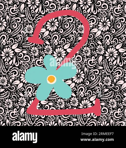 Alphabet Letter 2, Alphabet Letter Design, Alphabet Letter illustration ...