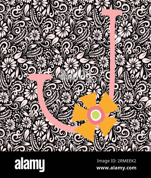 Alphabet Letter J, Alphabet Letter Design, Alphabet Letter illustration ...