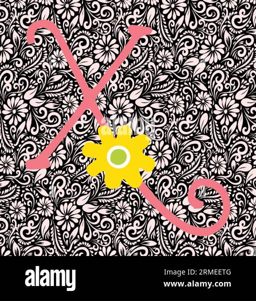 Alphabet Letter X, Alphabet Letter Design, Alphabet Letter illustration ...