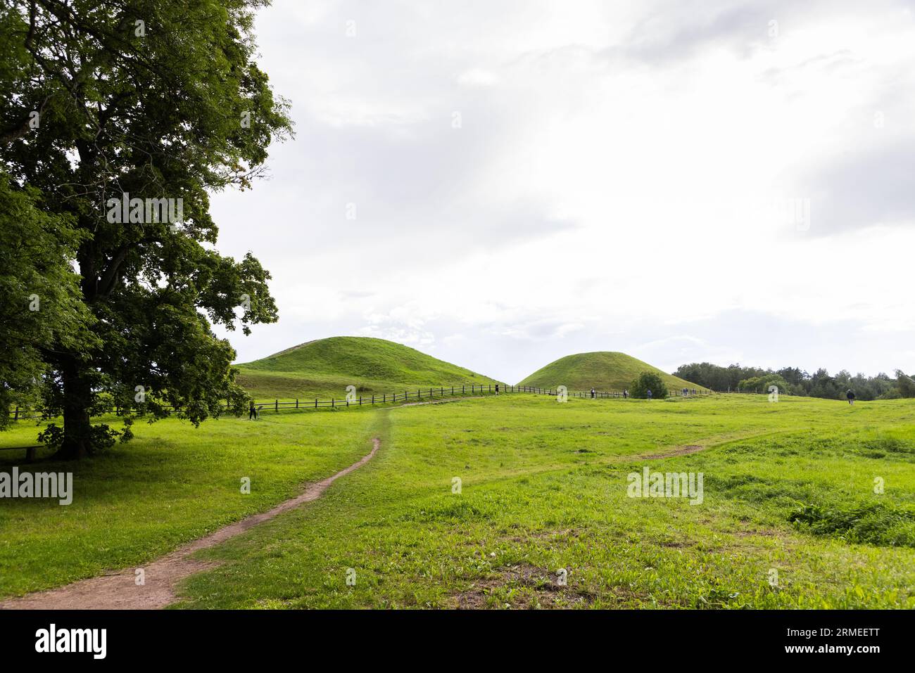 Gamla Uppsala, Sweden. The Royal Mounds (Swedish: Kungshögarna) located ...