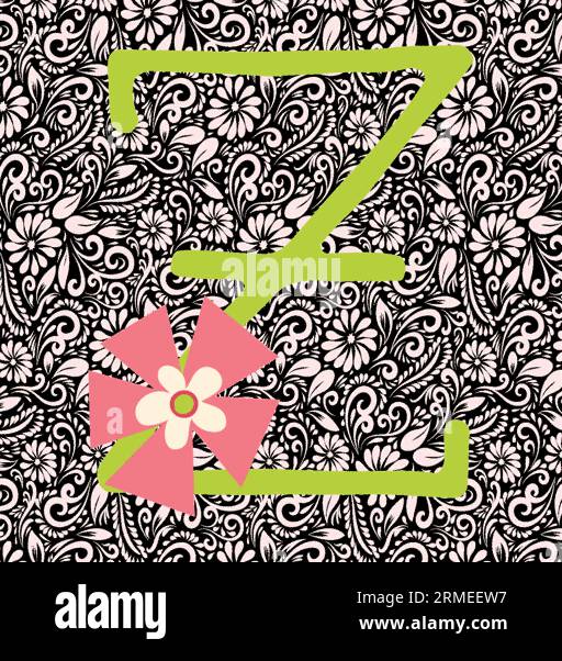 Alphabet Letter Z, Alphabet Letter Design, Alphabet Letter illustration ...