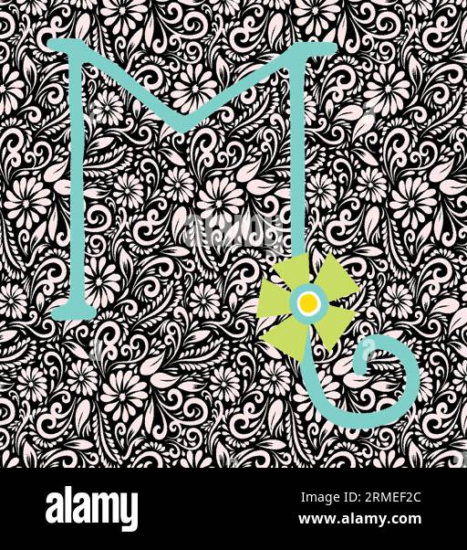 Alphabet Letter M, Alphabet Letter Design, Alphabet Letter illustration ...