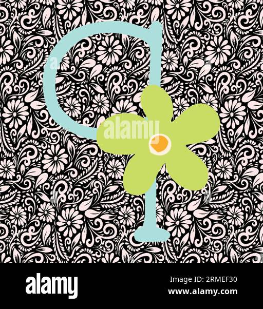 Alphabet Letter 9, Alphabet Letter Design, Alphabet Letter illustration ...