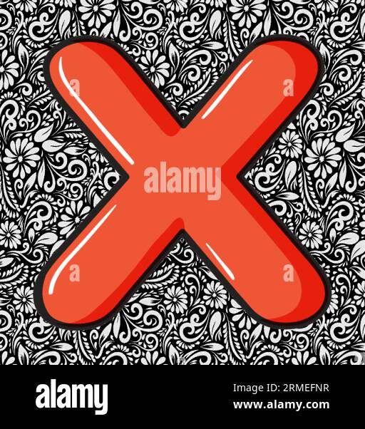 Alphabet Capital Letter X , Alphabet Letter Design, Alphabet Letter illustration, Latter Art ...