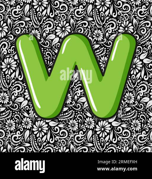 Alphabet Capital Letter W , Alphabet Letter Design, Alphabet Letter ...