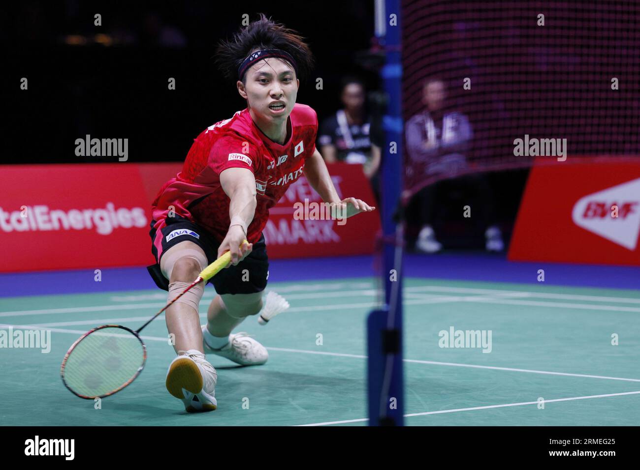 Japan's Kodai Naraoka plays against Thailand's Kunlavut Vitidsarn in ...