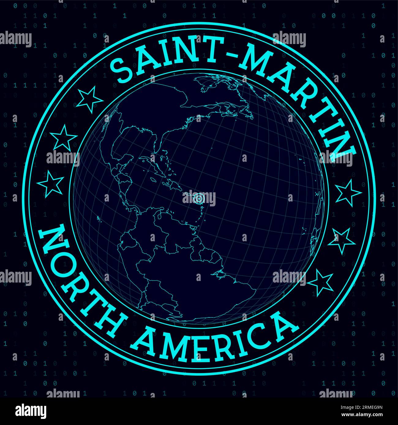 Saint martin light map Stock Vector Images - Alamy