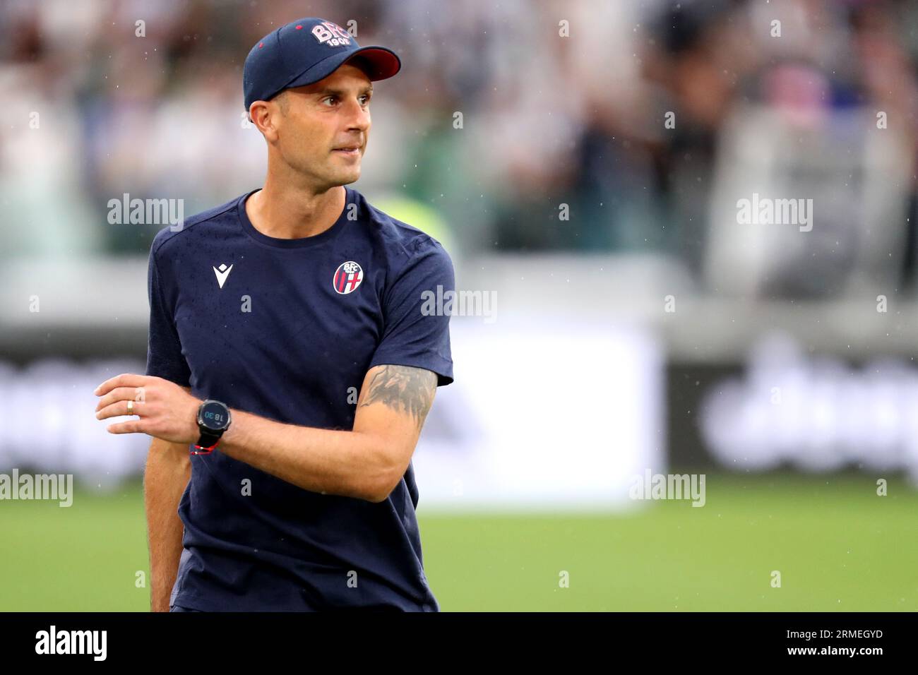 Torino, Italy. 27th Aug, 2023. Thiago Motta, head coach of Bologna Fc ...