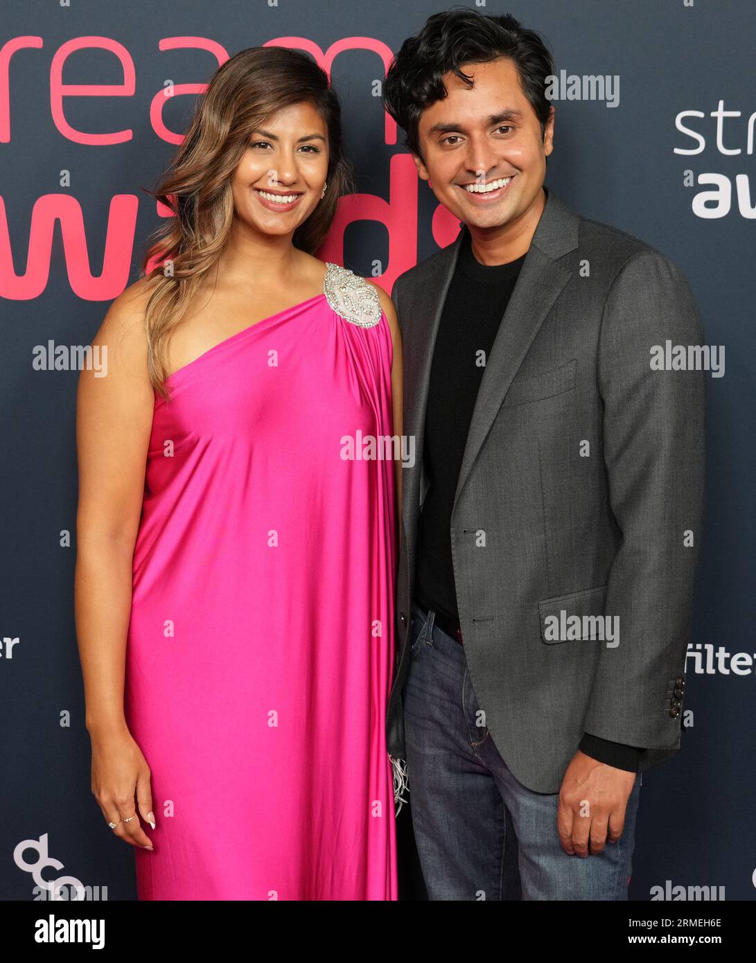 Los Angeles, USA. 27th Aug, 2023. (L-R) Kruti Kanojia and Alok Kanojia ...