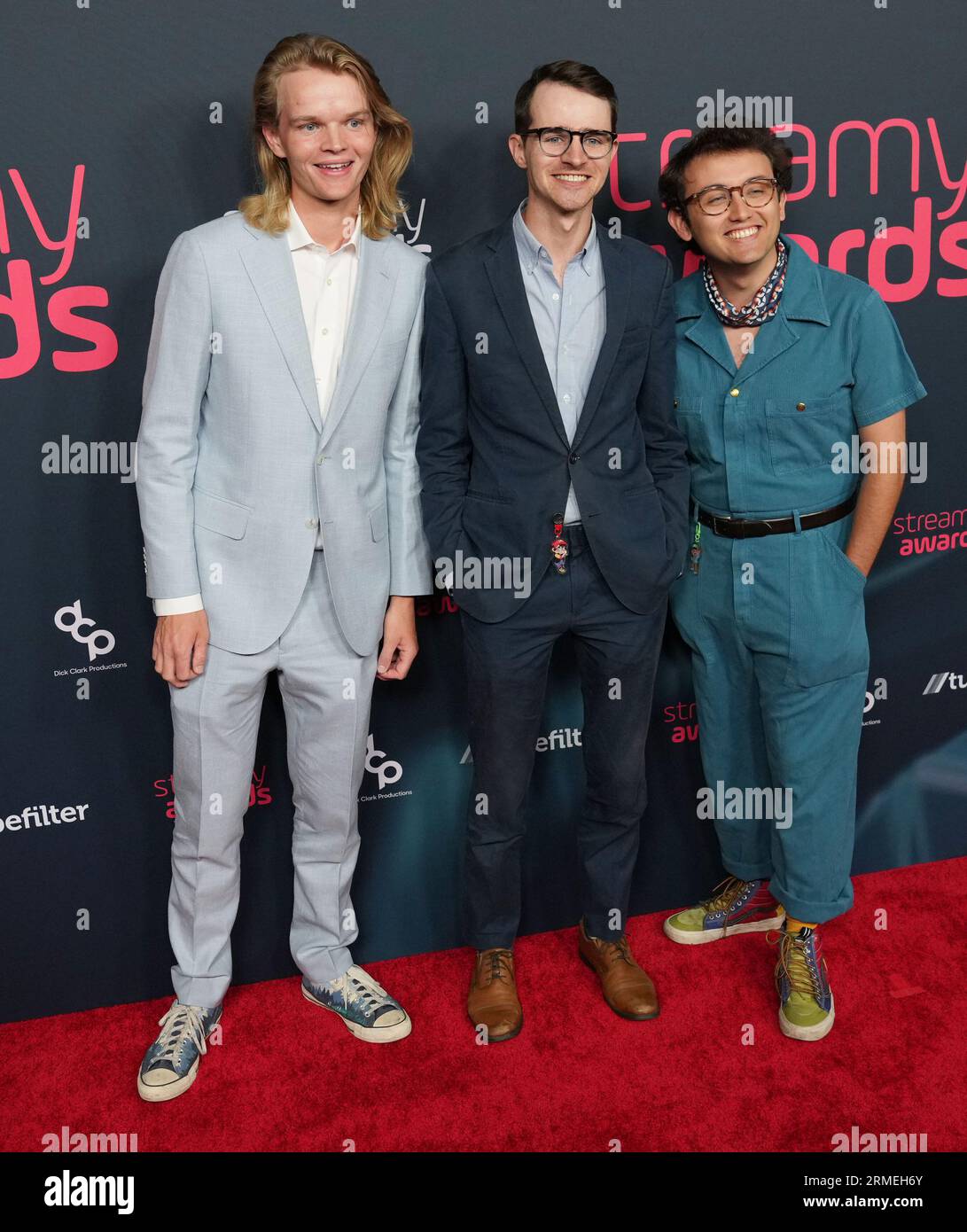 Los Angeles, USA. 27th Aug, 2023. (L-R) Sam Denby, Adam Chase and Ben ...