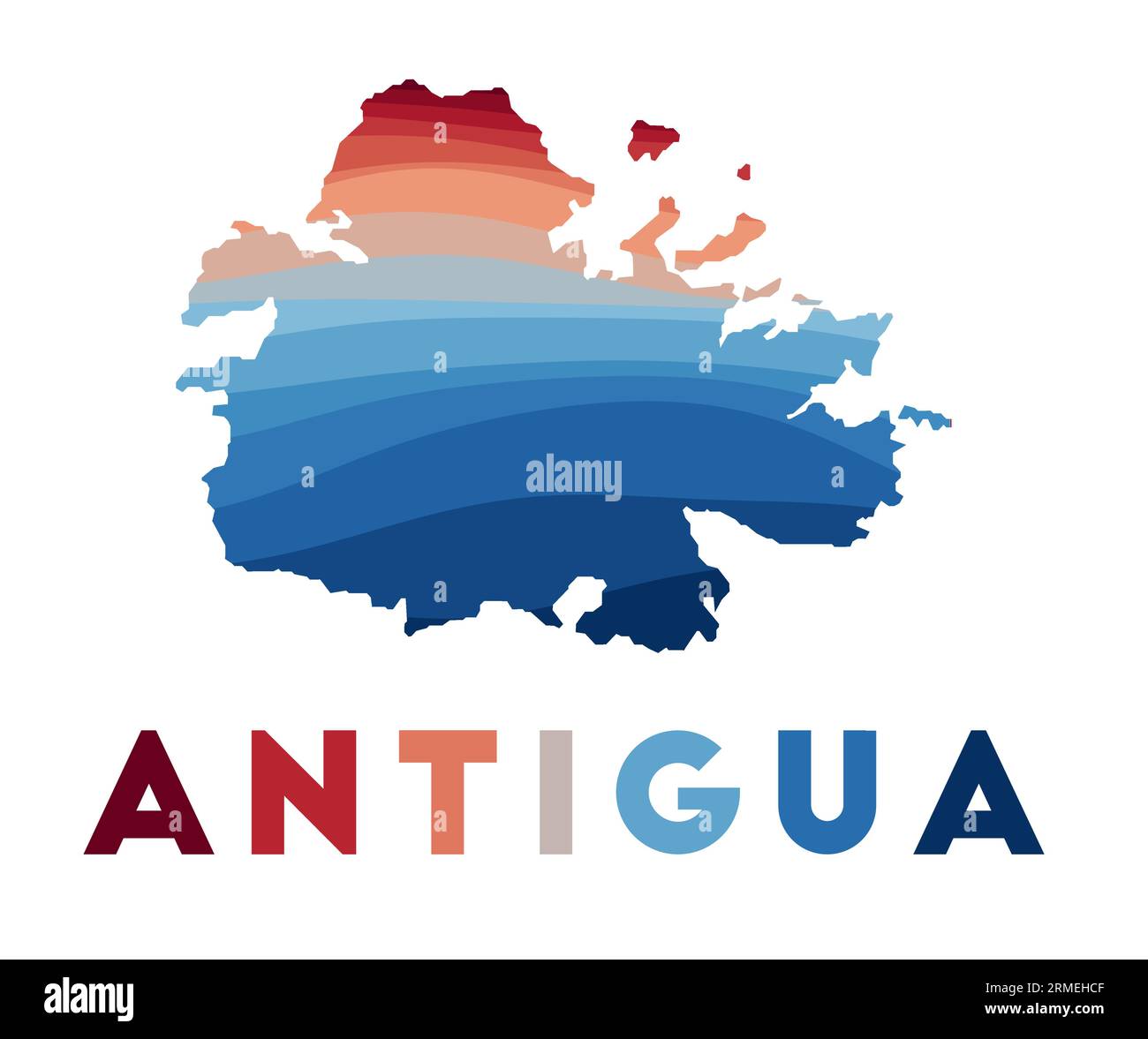 Antigua map Cut Out Stock Images & Pictures - Alamy
