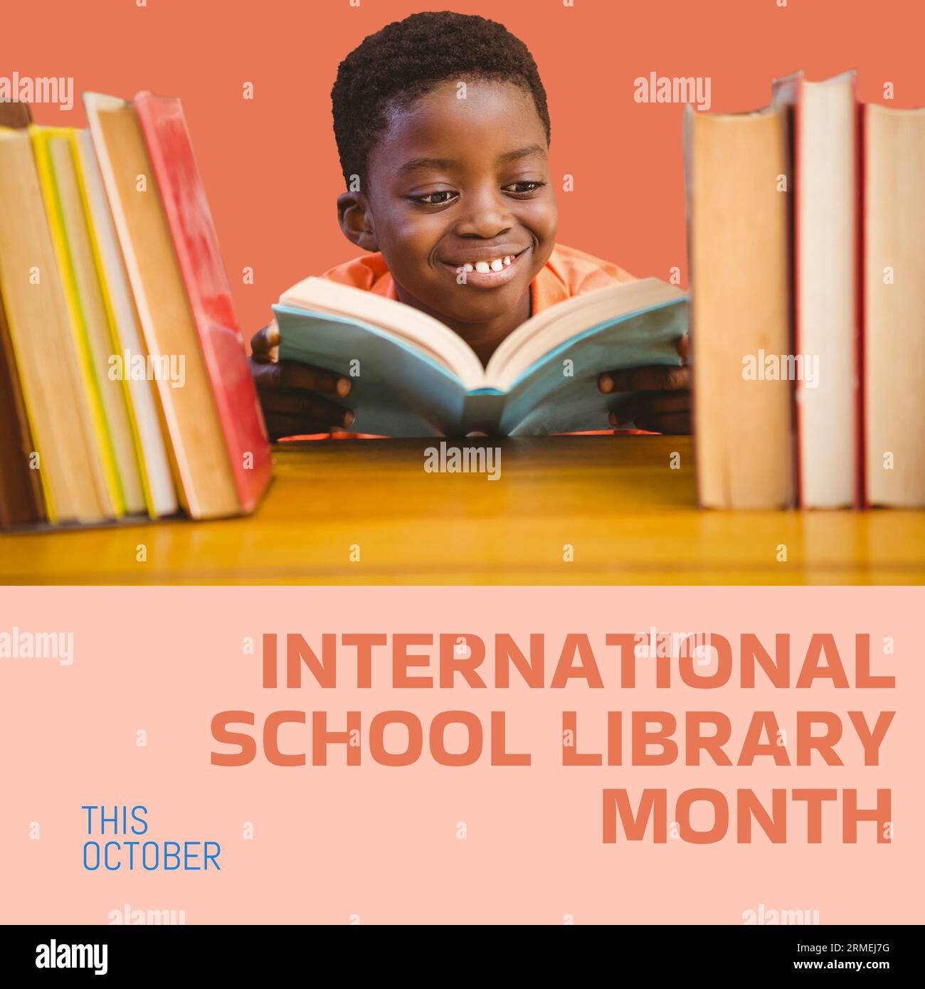 This october, international school library month text and african ...
