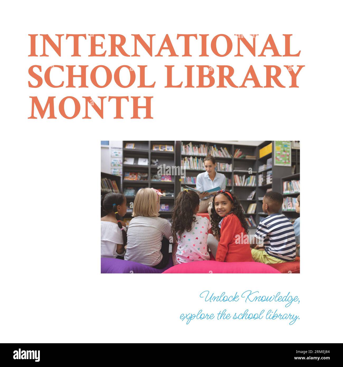 Composite of diverse teacher reading book for children and ...