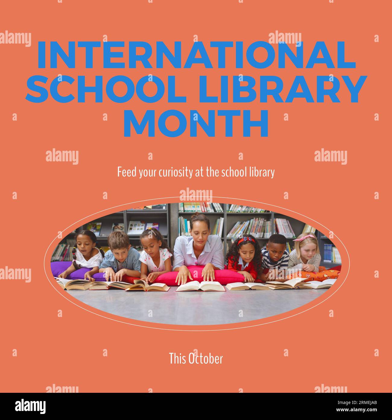 This october, international school library month text and diverse ...