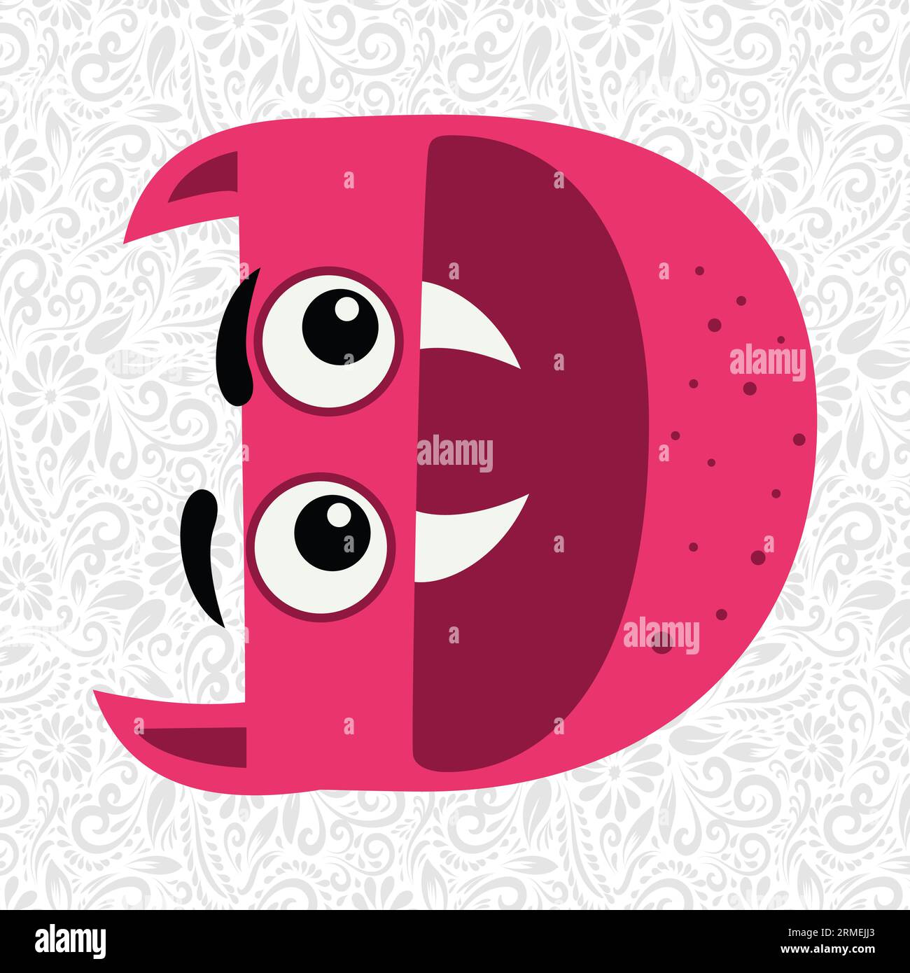 Alphabet Letter D, Alphabet Letter Design, Alphabet Letter illustration ...