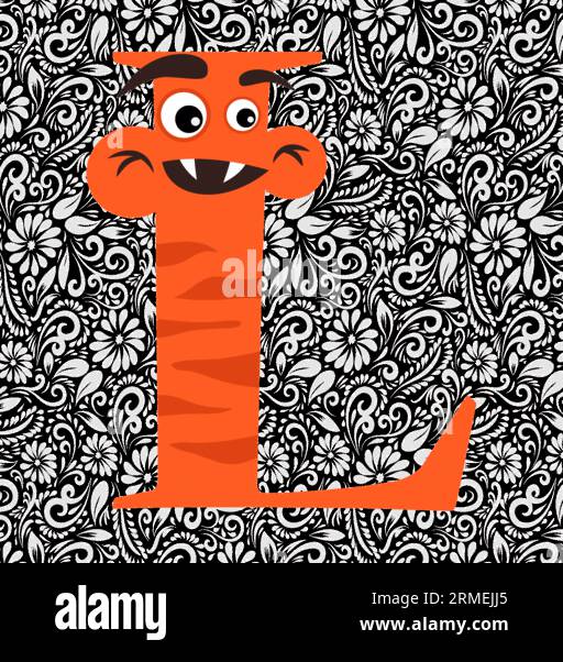 Alphabet Letter L, Alphabet Letter Design, Alphabet Letter illustration ...