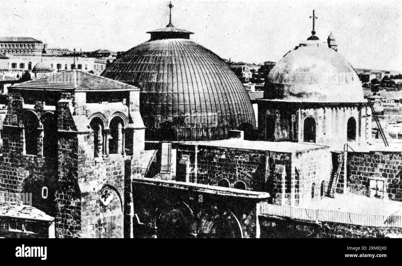 Jerusalem, Palestine, Israel, 1920, Church of the Holy Sepulchre ...