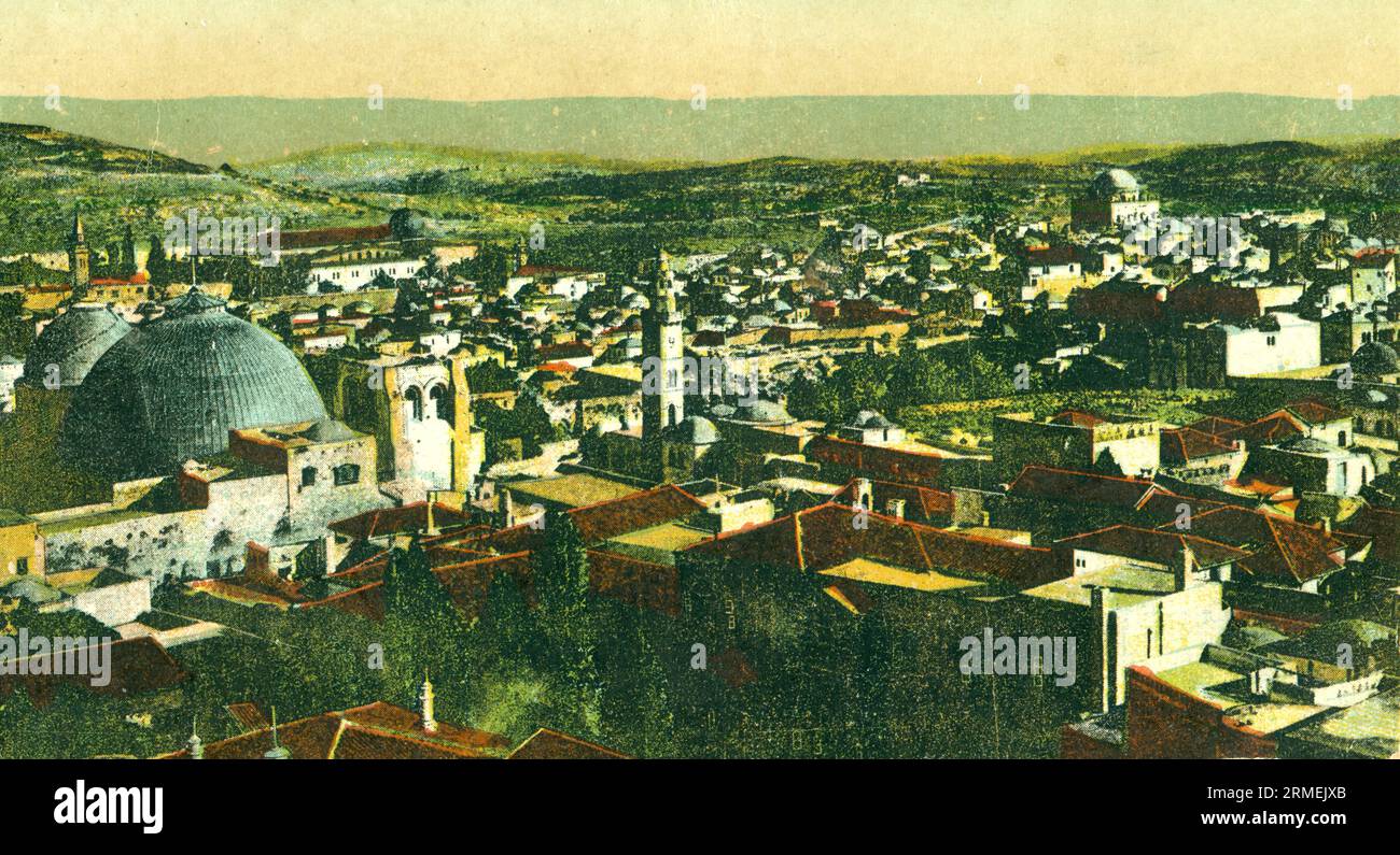 Jerusalem, Palestine, Israel, 1920, Church of the Holy Sepulchre ...