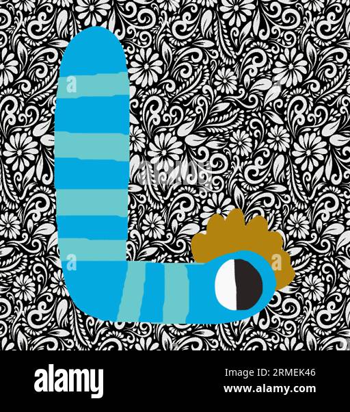 Alphabet Letter L, Alphabet Letter Design, Alphabet Letter illustration ...