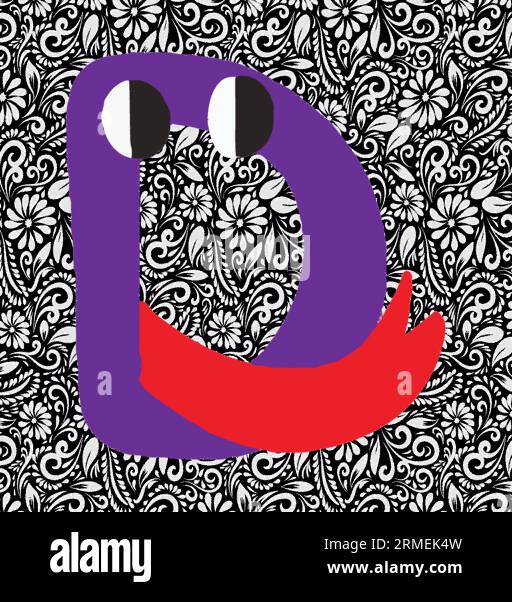 Alphabet Letter D Alphabet Letter Design Alphabet Letter Illustration Latter Art Lettering